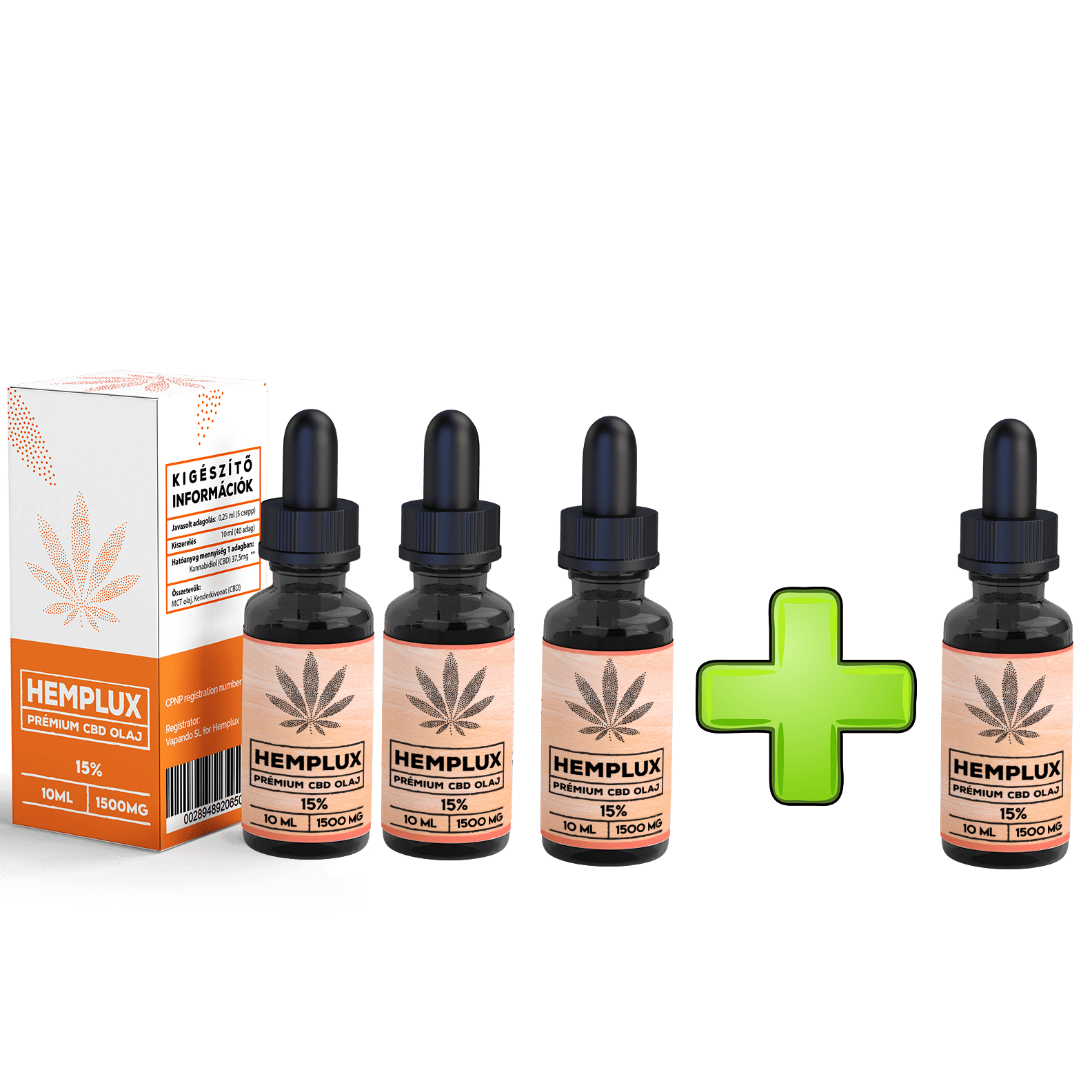 3 Db Hemplux 1500 Mg CBD Olaj Aj nd k 1500 Mg CBD Olaj Hemplux